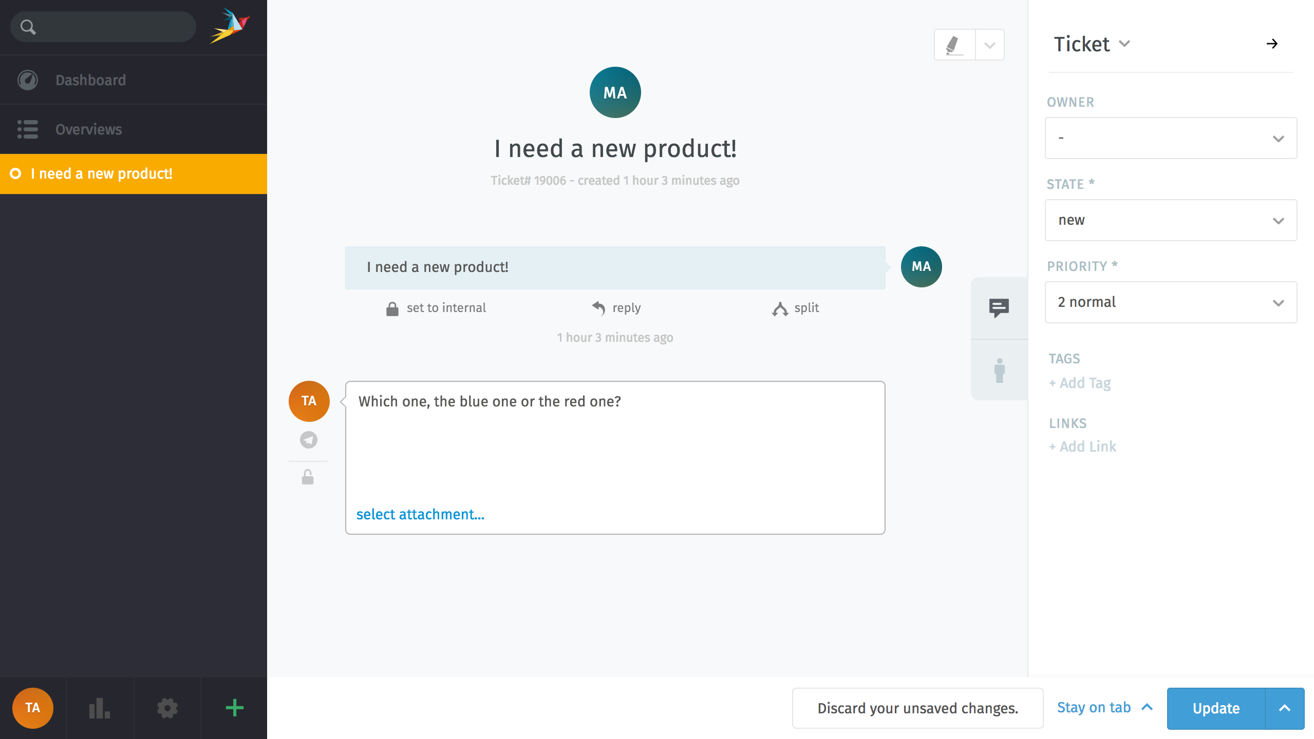 Telegram Integration | Zammad Features